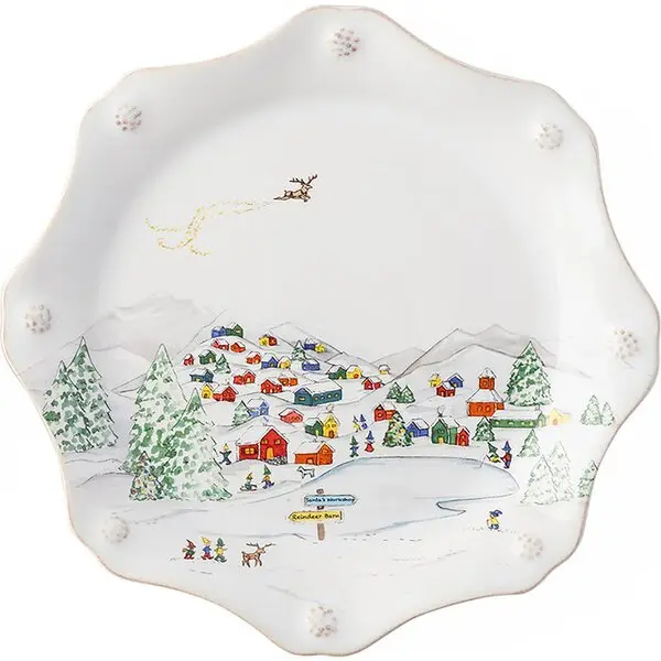 JULISKA Berry & Thread North Pole Dessert/salad Plate - Multi