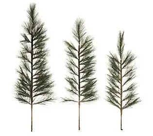 VICKERMAN Set Of 3 36-42-48' White Pine Tops