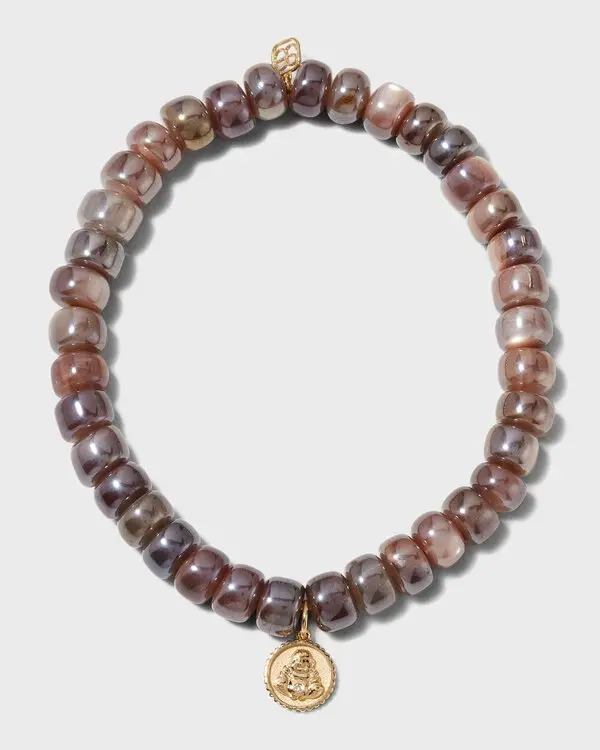 SYDNEY EVAN Mystic Moonstone Rondelle Bracelet