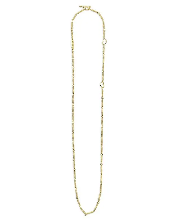 Lagos 18k Yellow Caviar Bead Heart Chain Necklace
