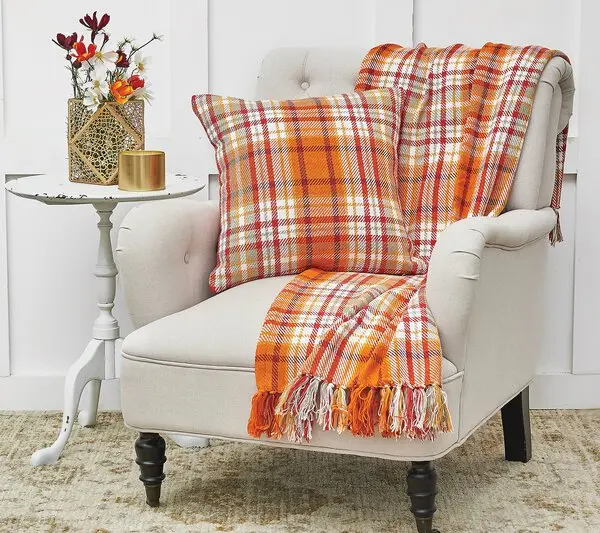 VALERIE PARR HILL Briar Plaid 50' X 60' Throw Blanket Valerie
