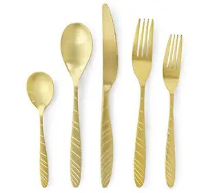 MEGACHEF La Vague 20 Pc Flatware Set