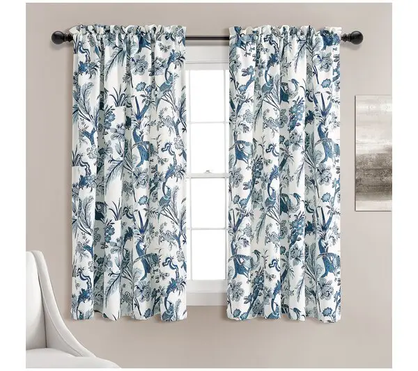 BROOKSTONE Dolores Light Filter Blue 52' X 63' + 2' Set Lush Decor