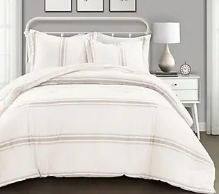 LUSH DECOR Farmhouse Stripe Rev. Set F/q By