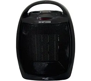 VIE AIR 1500w Portable 2-settings Black Ceramic Heater