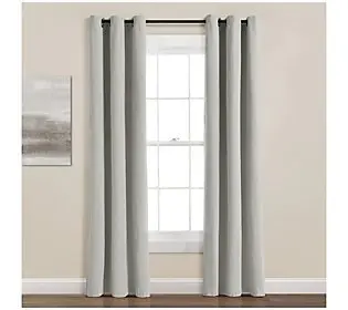 LUSH DECOR Insulated Grommet Blackout Linen Lig Ht Gray 38x84
