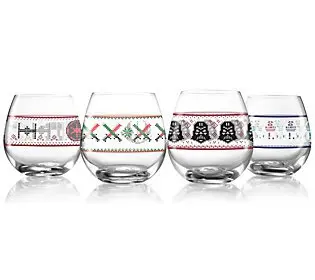 JOYJOLT Set Of Star Wars Ugly Sweater Drink Ng Glasses