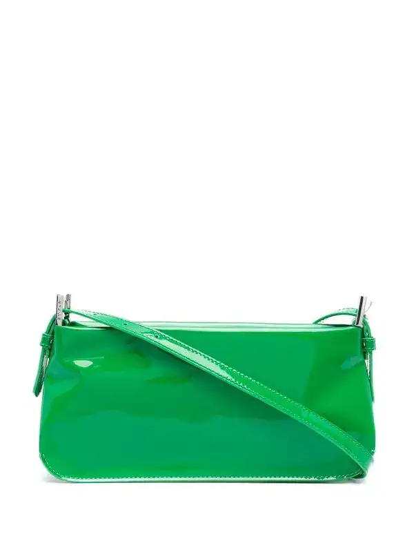 By Far Rachel Leather Shoulder Bag Green 56% Off Editorialist