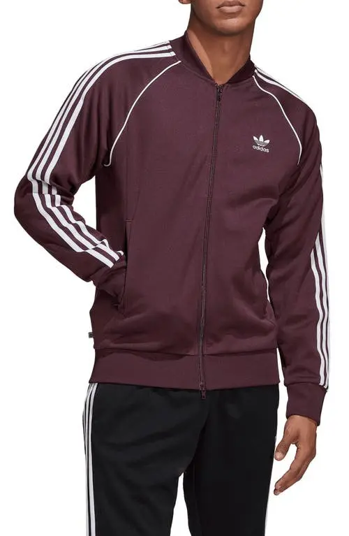 Adidas Adicolor Classics Superstar Track Jacket - Shadow Maroon/ White ...