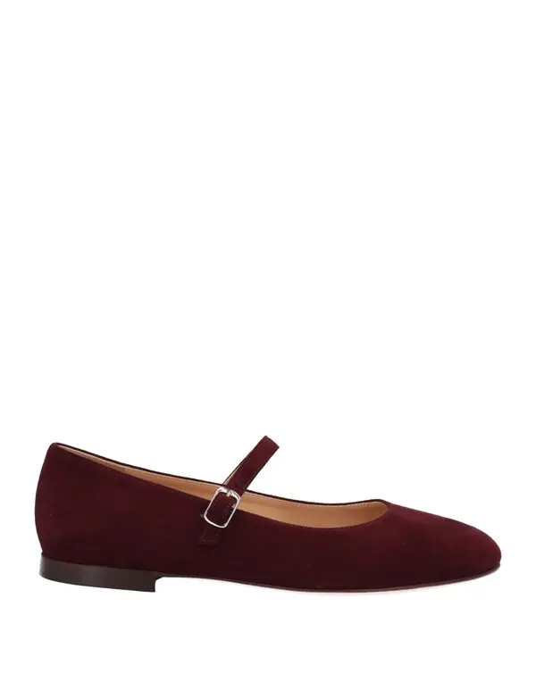 Buy RIIHÉ Ballet Flats - Maroon At 62% Off | Editorialist