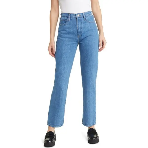 FRAME High N Tight Straight Leg Jeans - Meadow