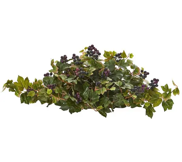 NEARLY NATURAL 33in. Grape Leaf Artificial Ledge Plant