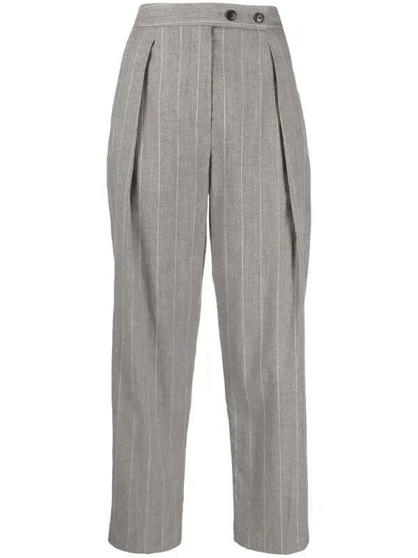 3.1 Phillip Lim High-waisted Tapered Trousers - Grey