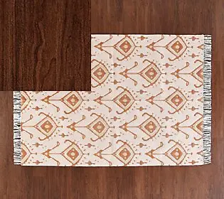 BRIGHT BAZAAR By Will Taylor 5' X 7' Abstract Ikat Area Rug