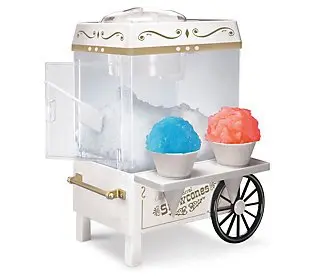 NOSTALGIA Mini Snow Cone Cart Maker W/ Accessor Es