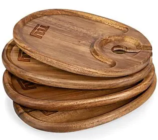 TOSCANA Nfl Wine Appetizer Plate Set Of 4