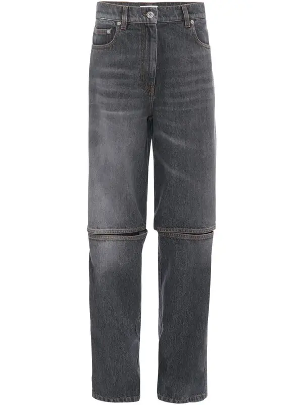 JW Anderson Cut-out Straight Jeans - Grey