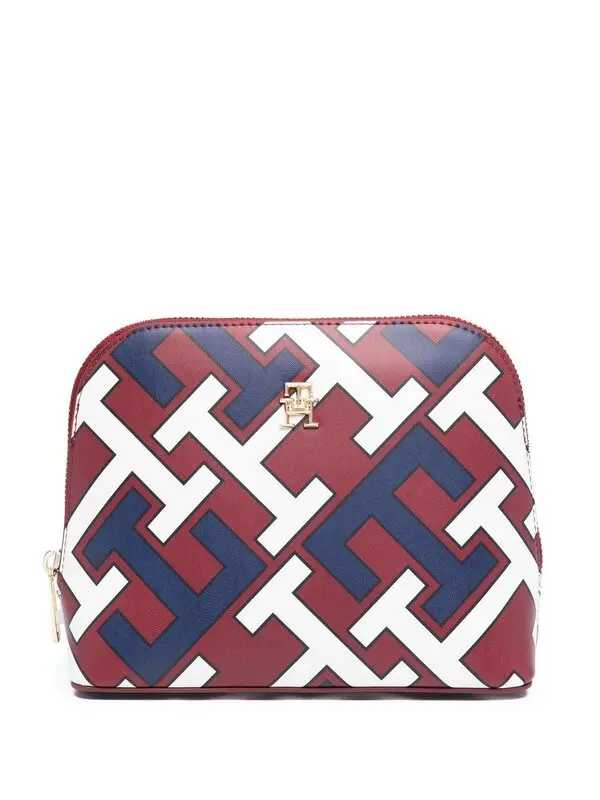 Buy Tommy Hilfiger Iconic Monogram Washbag - Red At 15% Off | Editorialist