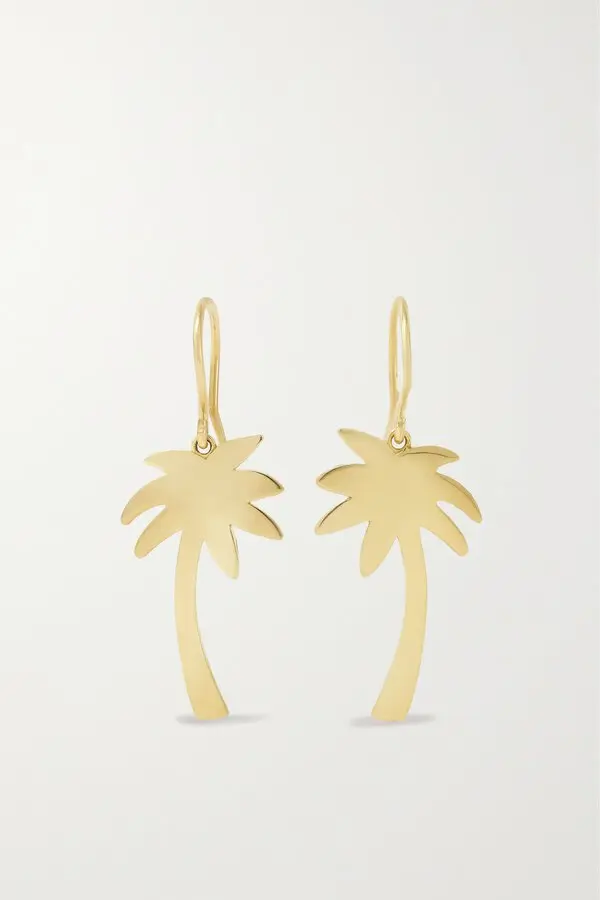 JENNIFER MEYER Large Palm Tree 18-karat Dangle Earrings