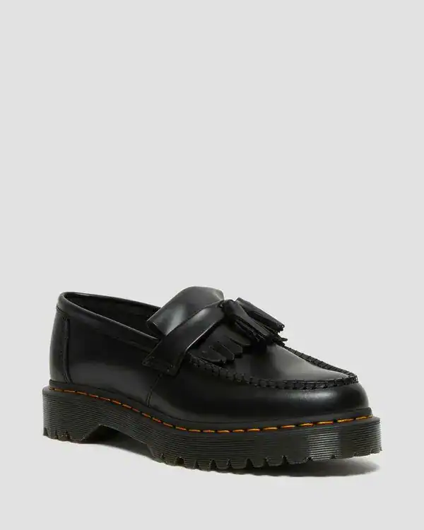 Dr. Martens Adrian Bex Leather Tassel Loafers - Black | Editorialist