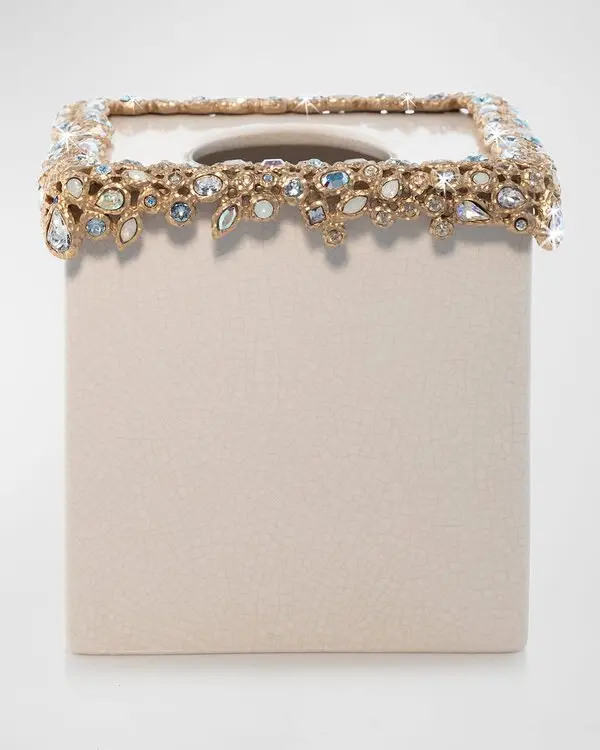 JAY STRONGWATER Bejeweled Tissue Box
