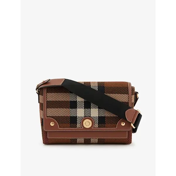 Burberry Checked Woven Cross-body Bag