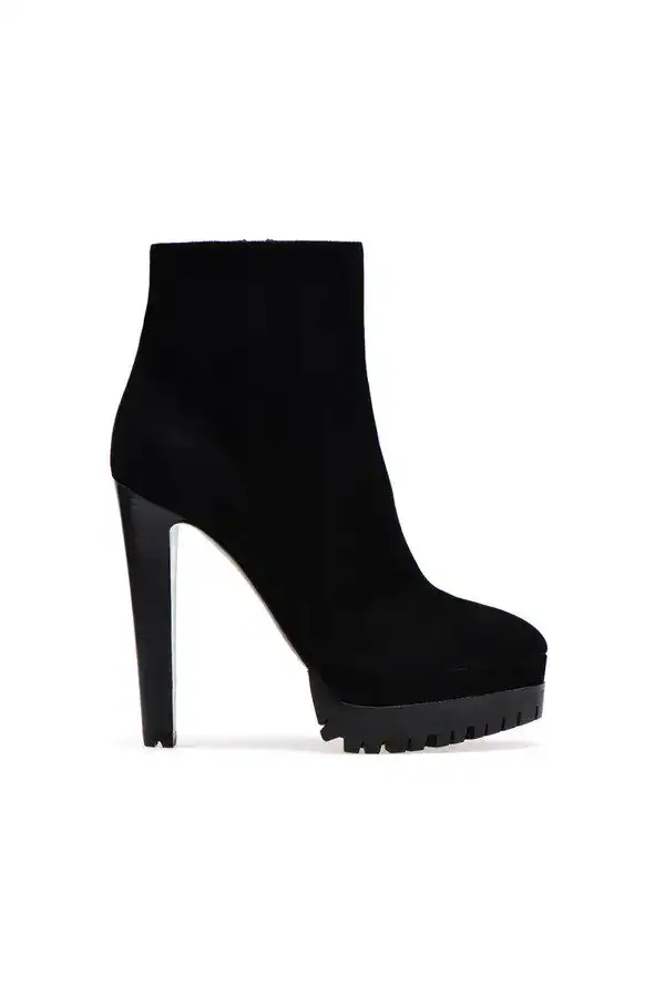 Sergio Rossi Shana Bootie In Black 70% Off Editorialist