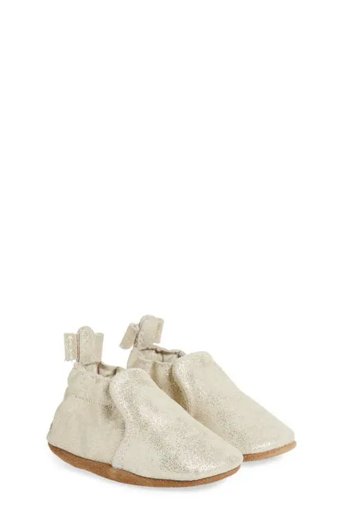 ROBEEZ® Metallic Bow Crib Shoe