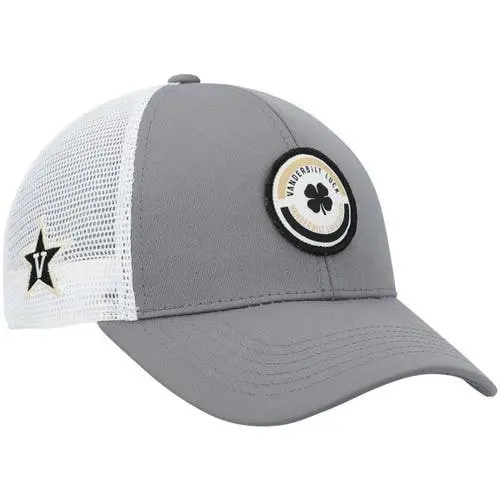 BLACK CLOVER White Vanderbilt Commodores Motto Trucker Snapback Hat ...