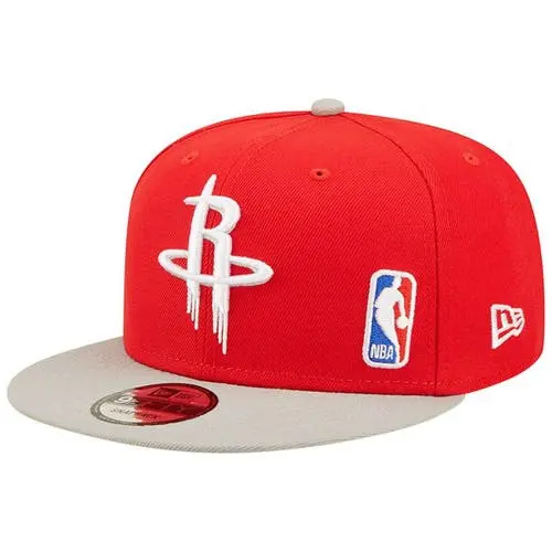 New Era Gray Houston Rockets Back Letter Arch 9fifty Snapback Hat - Red ...
