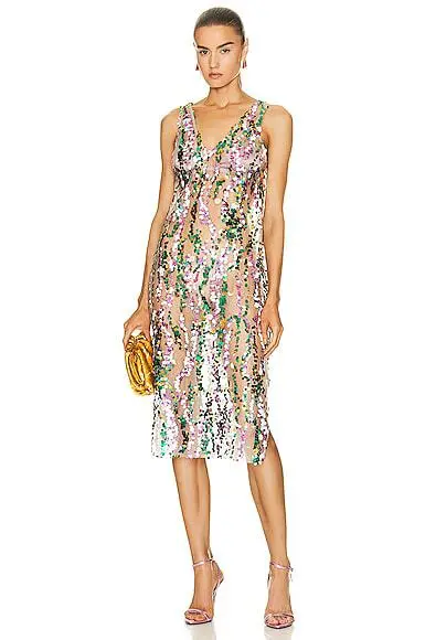 rhode sequin dress Black Halo Rhode Micro Sequin Mini Dress in White
