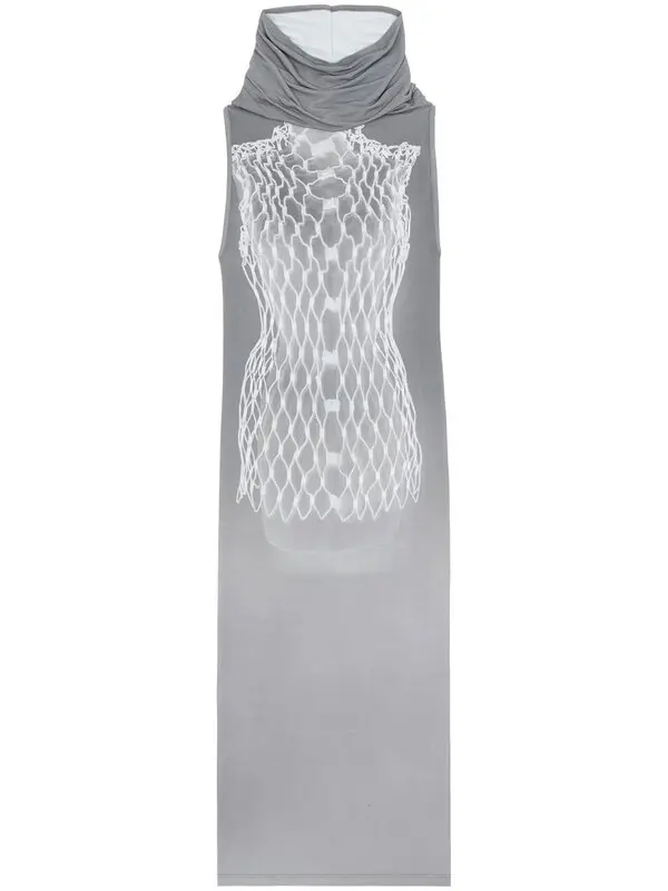 MAISON MARGIELA Dummy Sleeveless Midi Dress