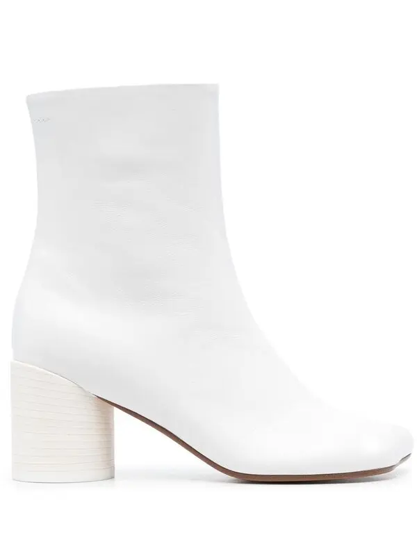 MAISON MARGIELA Anatomic 70mm Leather Boots - White