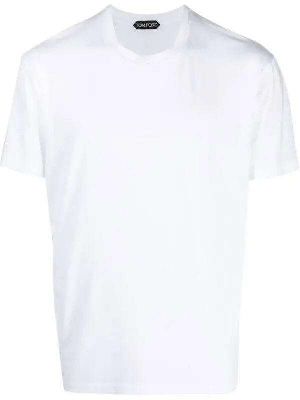 TOM FORD Round-neck Short-sleeve T-shirt - White