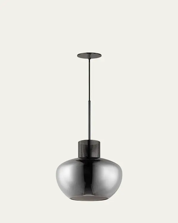 Studio M Mat Sanders Design From Incognito 14" Pendant Mirror Smoke - Gunmetal