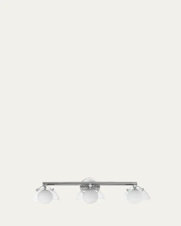 Studio M Mat Sanders Design From Domain 3-light Bath Vanity Clear/chrome