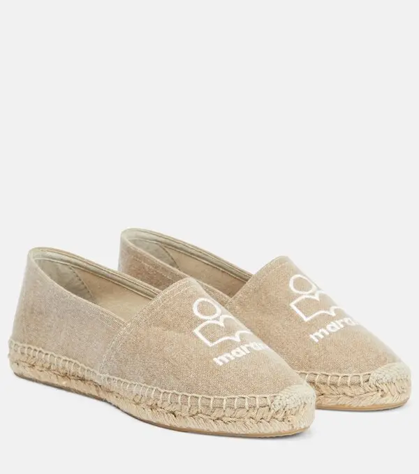 Isabel Marant Canae Logo Espadrilles - Beige