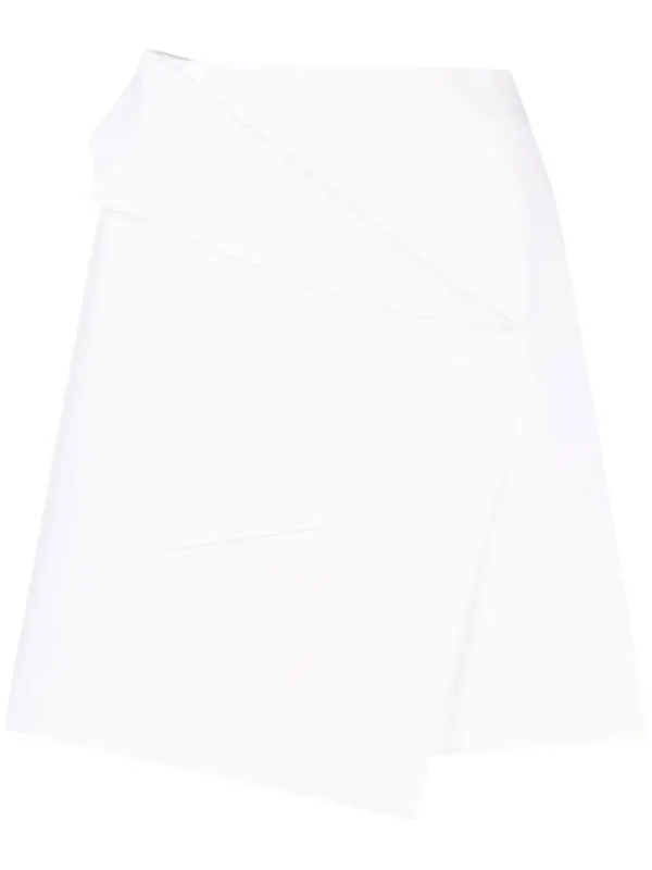 Alexander McQueen Asymmetric Miniskirt - Neutrals