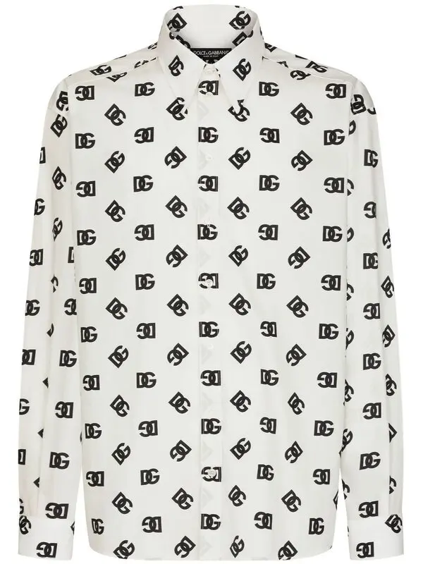 Dolce & Gabbana Dg Monogram Cotton Shirt