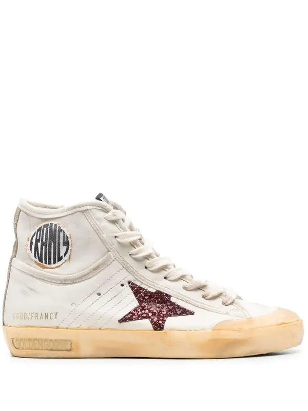 Golden Goose Distressed High-top Sneakers