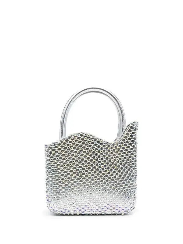 LE SILLA Ivy Micro Crystal Bag - Silver