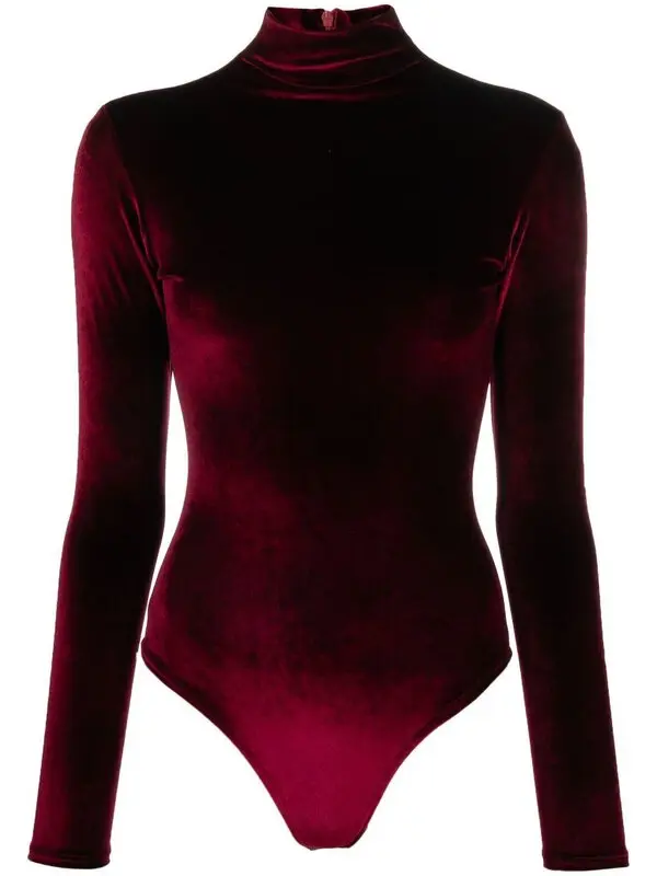 ATU BODY COUTURE Velvet Bodysuit - Red