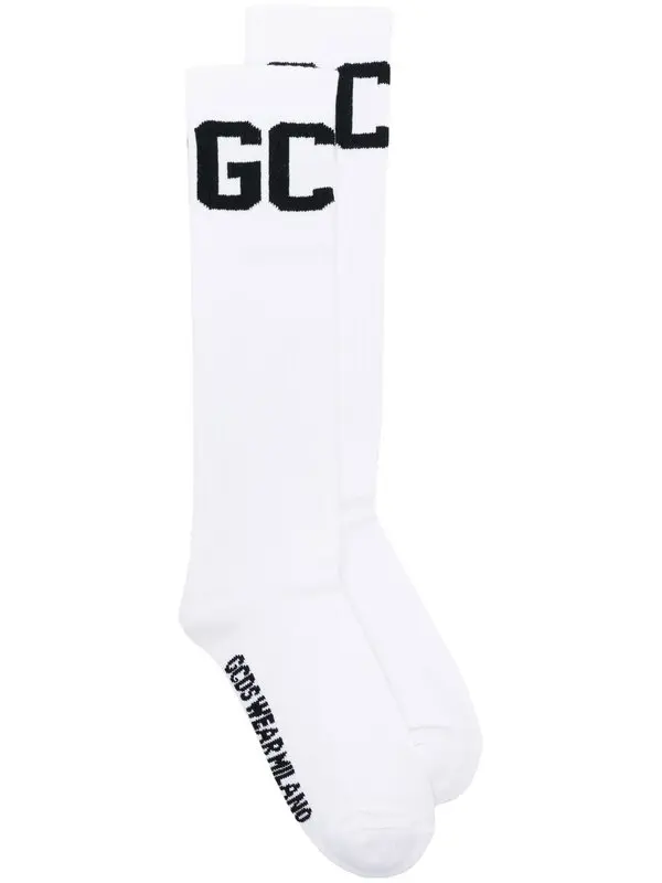 Gcds Intarsia-knit Mid-calf Socks