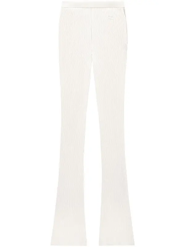 COURREGES Reediton Ribbed Flared Trousers - White