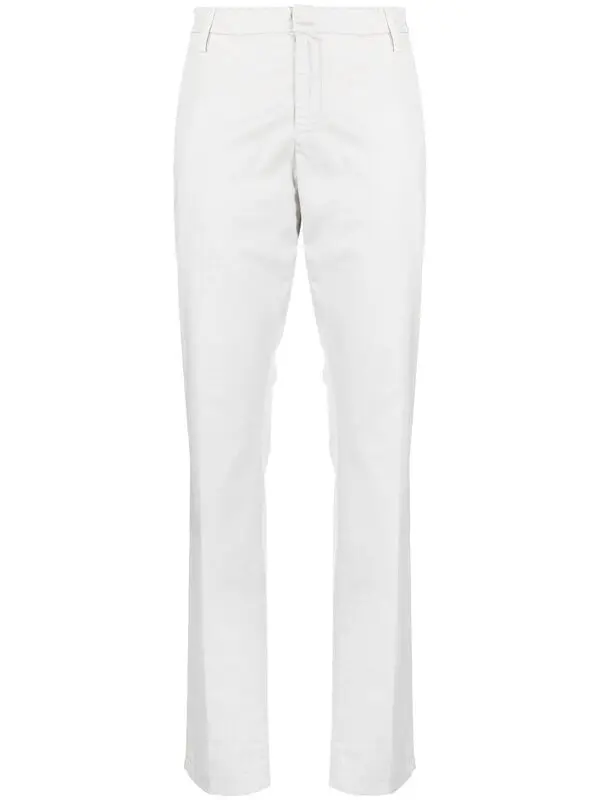 DONDUP Straight-leg Chino Trousers - Grey