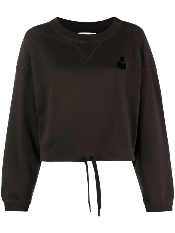 MARANT ETOILE Margo Flocked-logo Sweatshirt
