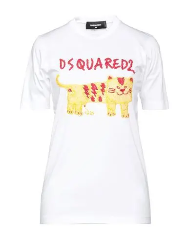 Dsquared2 Cotton T-shirt With Appliqués - White