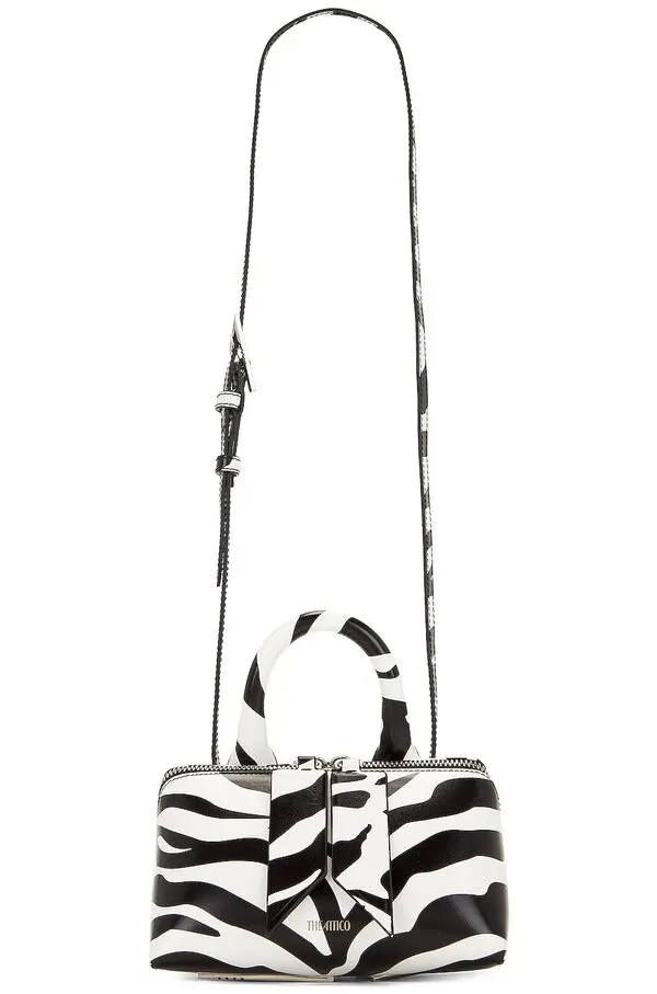Attico Friday Crossbody Bag - White & Black