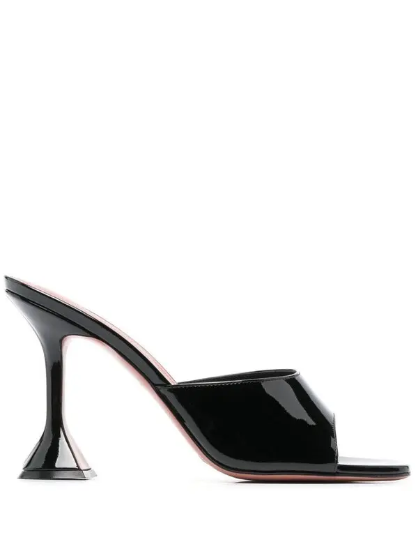 Amina Muaddi 95mm Lupita Sandals - Black