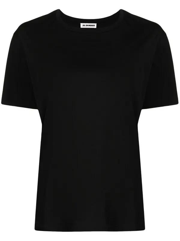 JIL SANDER Crew Neck Short-sleeved T-shirt - Black